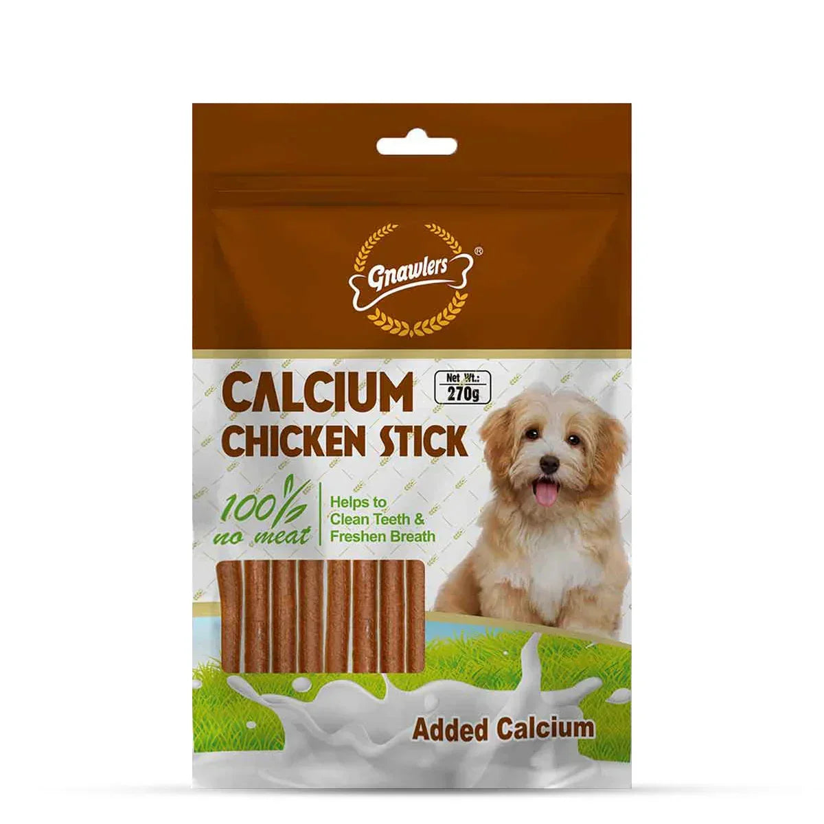 Buy Gnawlers Calcium Chicken Sticks No Meat Dog Dental Treat | Zigly