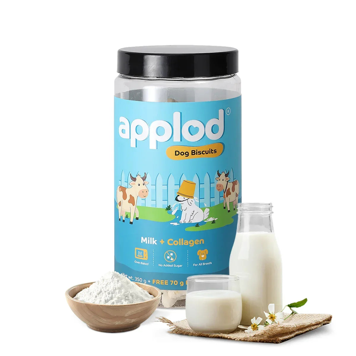 Buy Applod Milk Puppy Biscuits with Collagen Online | Zigly